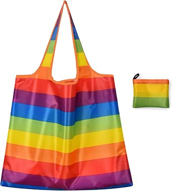 Amazon.com: Aqltidiz Foldable Reusable Grocery Bag, LGBT Progress ...