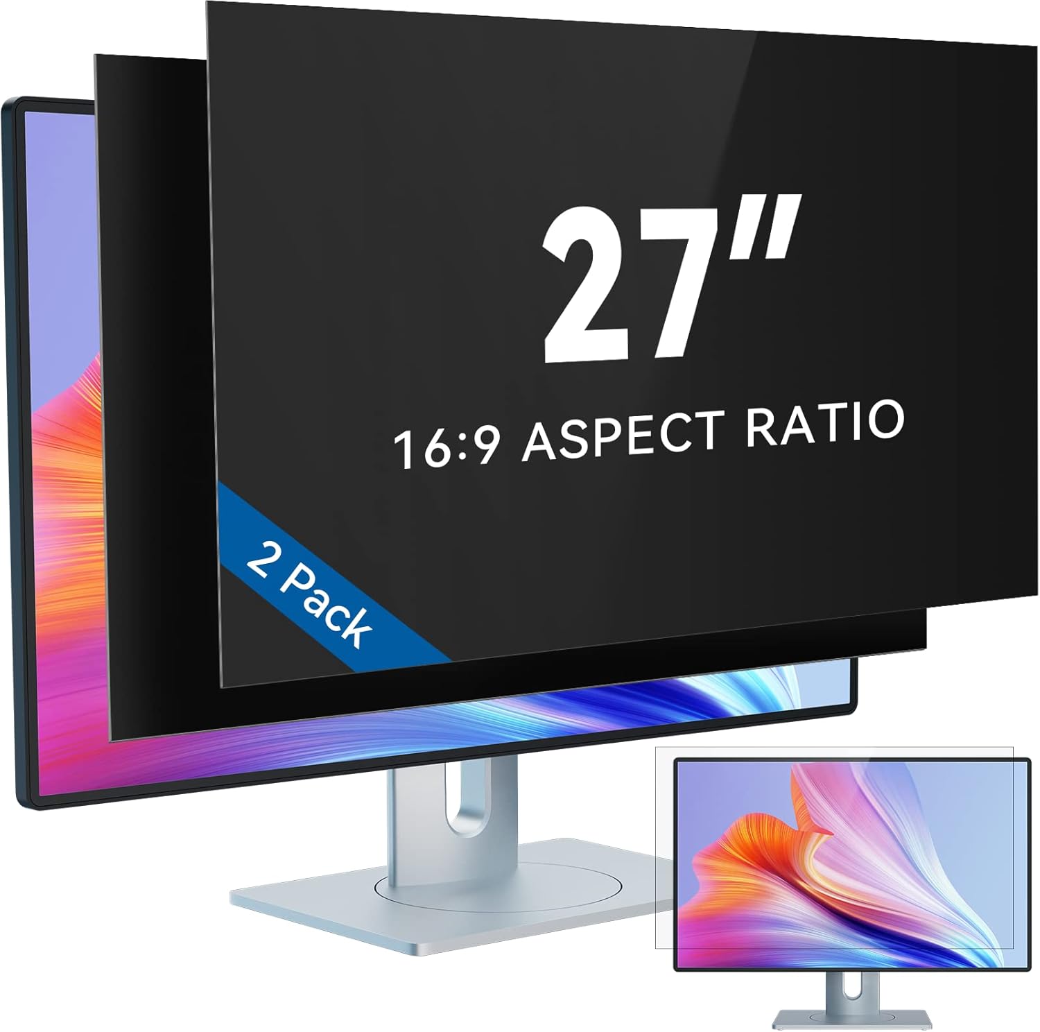 Amazon.com: IPROKKO [2 Pack] 27 Inch Computer Privacy Screen Filter for ...