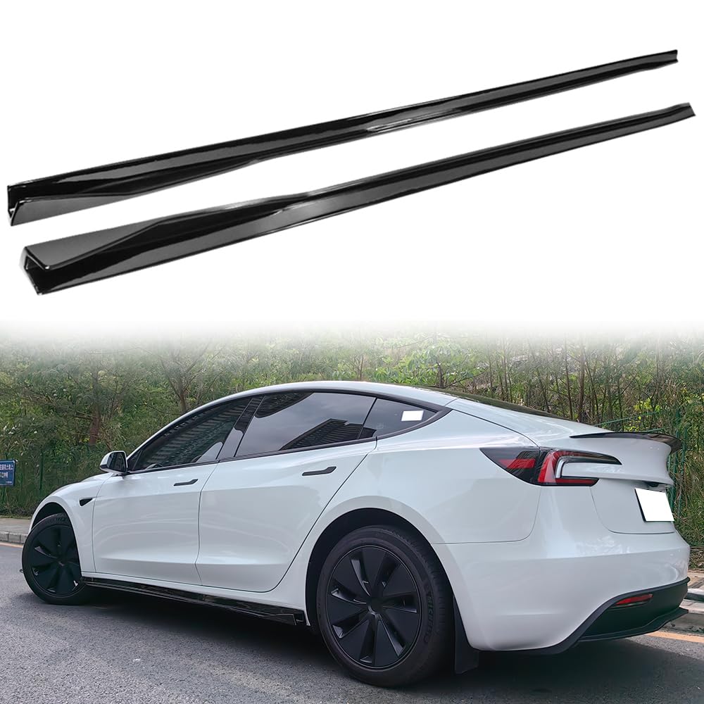 Amazon.com: MODILOVER Side Skirts, Compatible With 2017-2025 Tesla ...
