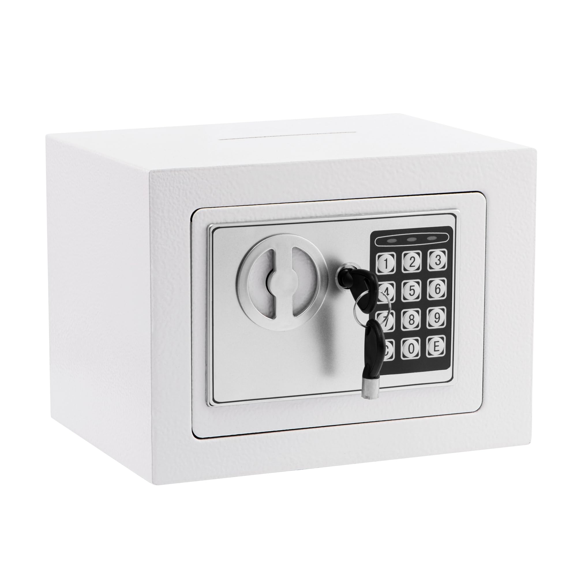 Safe Box Money Cash Safe with Digital Keypad & Keys Gun Safe Mini ...