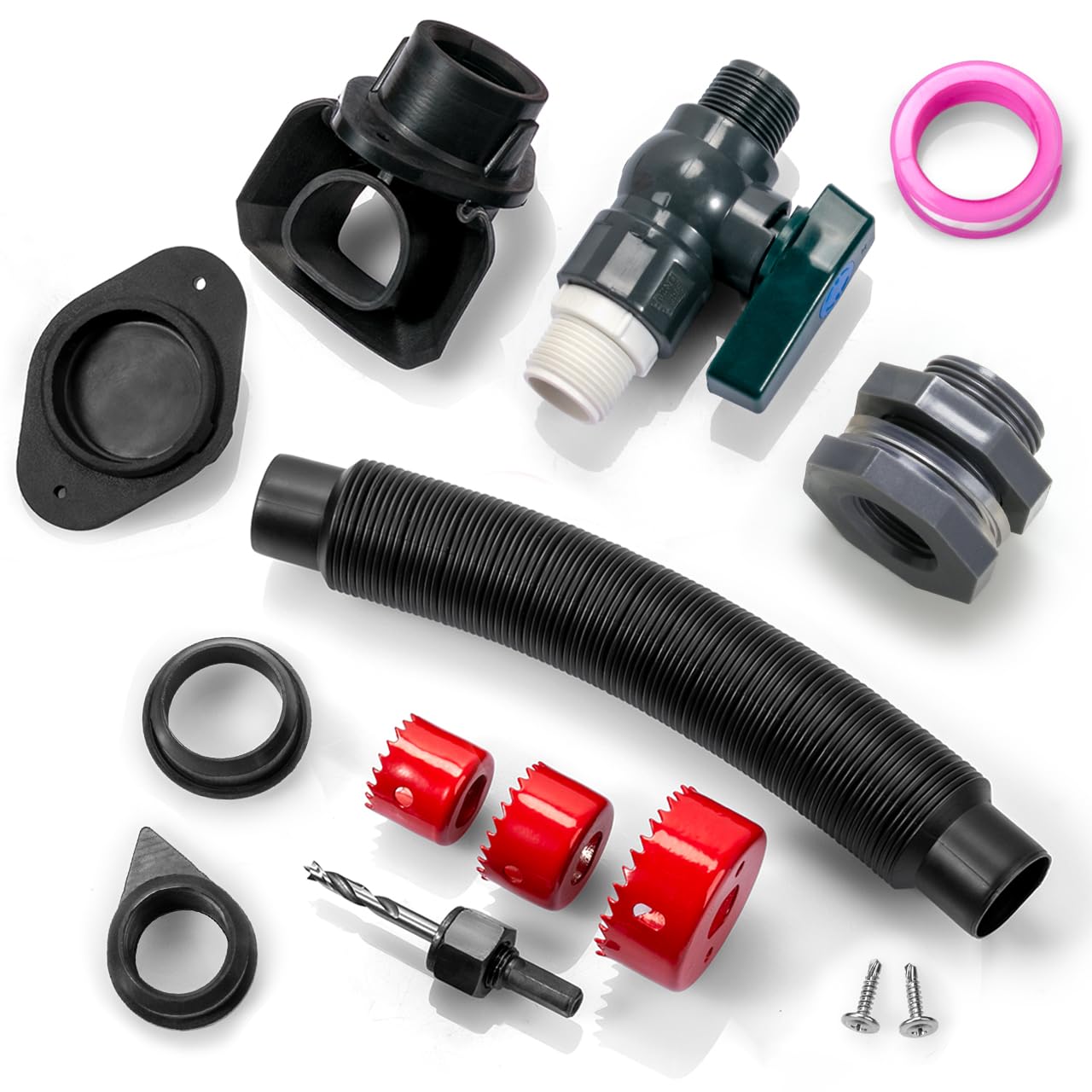 Buy Rain Barrel Diverter & Spigot Kit for 2x3 Downspout, Gutter ...