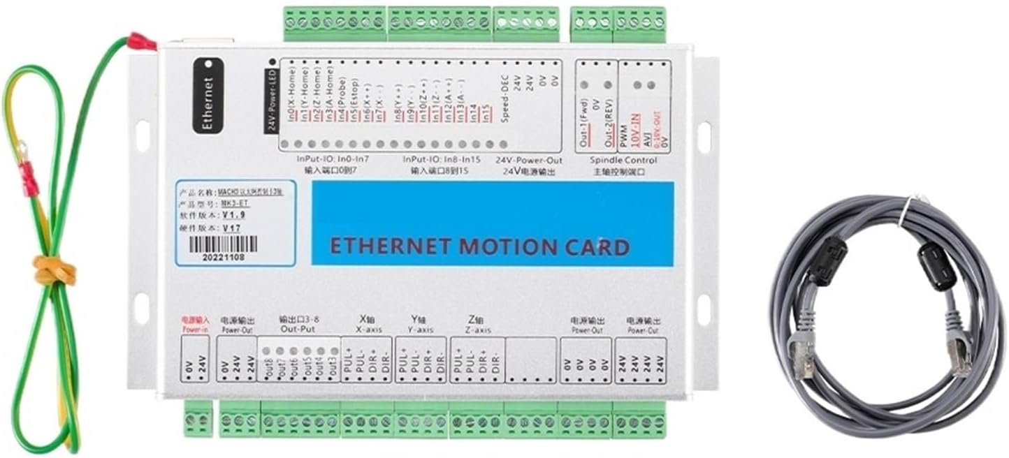 Amazon.com: CN-C Controller Card MKX-ET Support 3 Axis/ 4 Axis/ 6 Axis Motion Card for Stepper ...