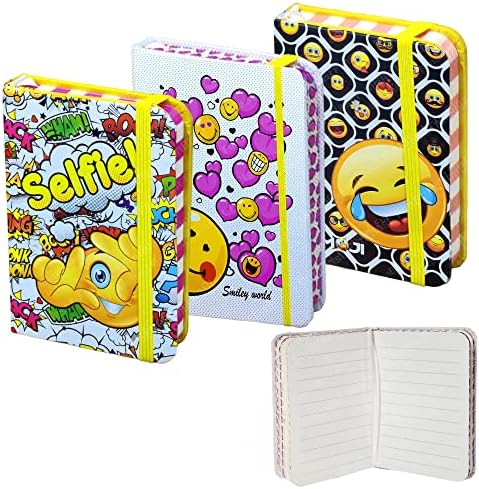 FunBlast Emoji Mini Diary for Kids - Pack of 3 Cute Notepad for Kids ...