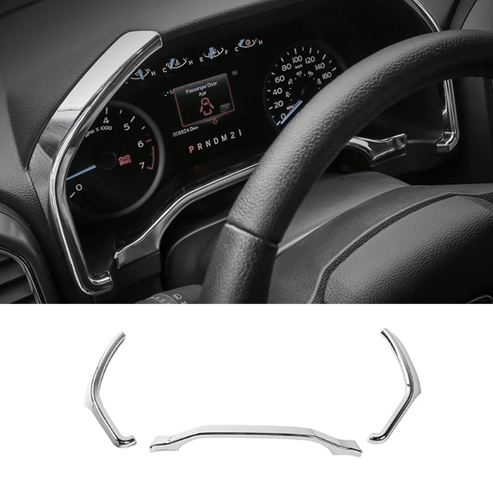 Snapklik.com : For F150 Chrome Dashboard Center Console Dash Board Trim ...