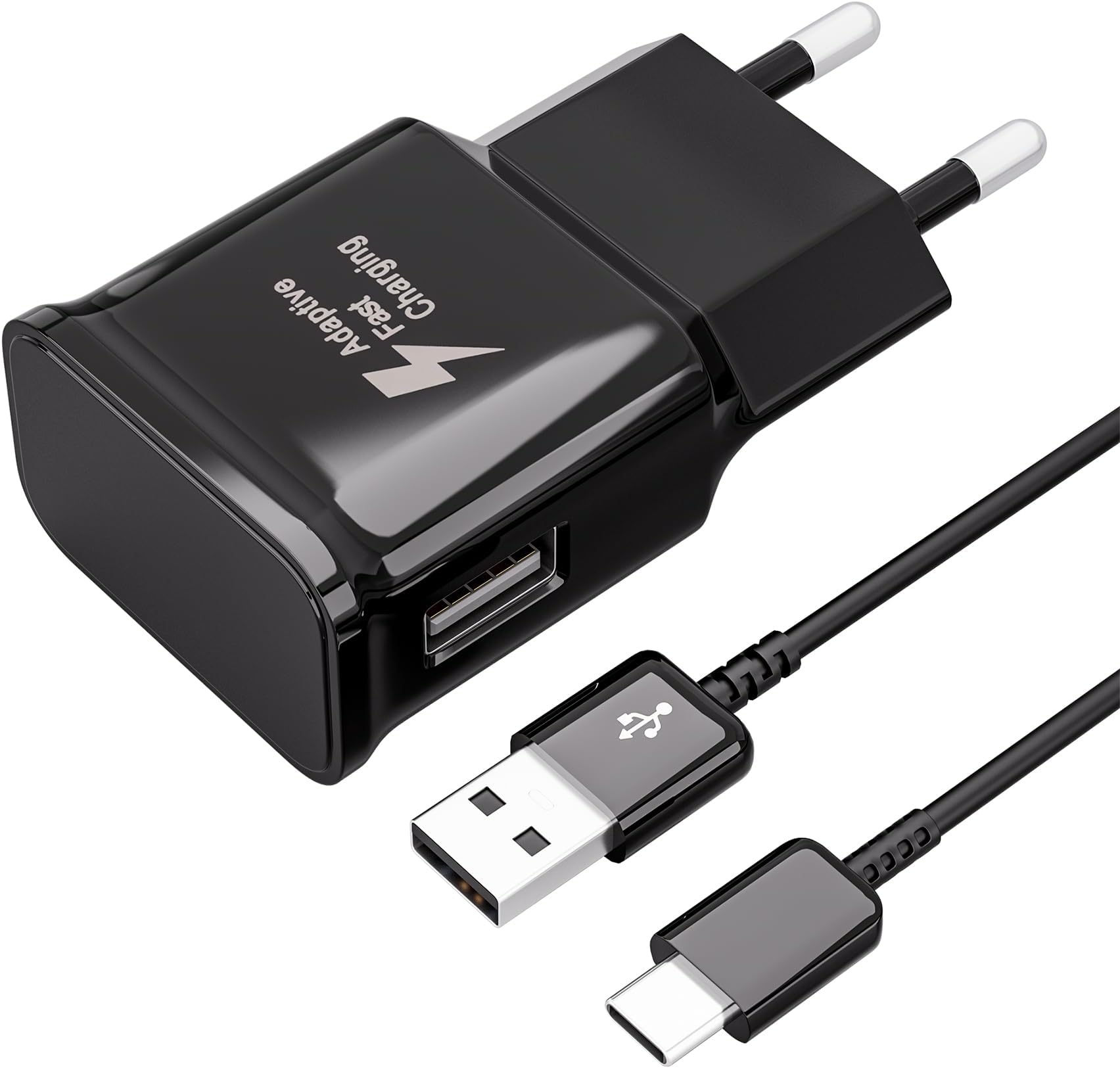 Ladegerät für Samsung Handy, Schnellladegerät USB Netzteil mit USB C ...