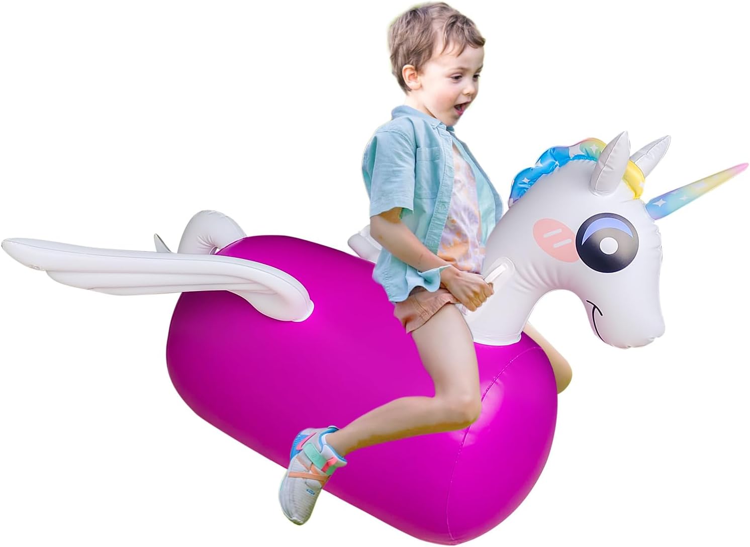 Amazon.com: Kid Bouncy un-icornToy,Kids Jumping Animal Toys, Kid ...