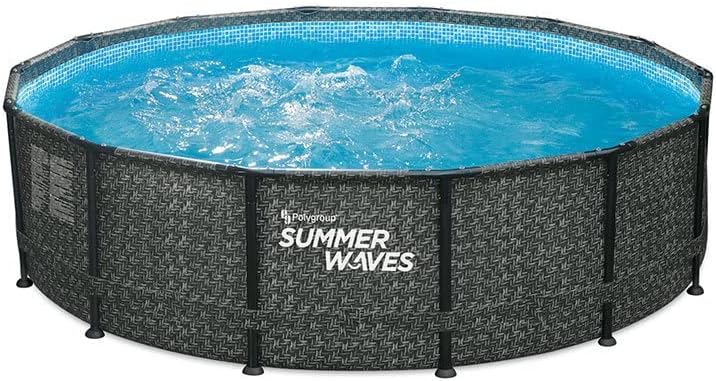 Summer Waves P4A01442B 14 Feet Long and 36 Inch Deep Dark Herringbone ...