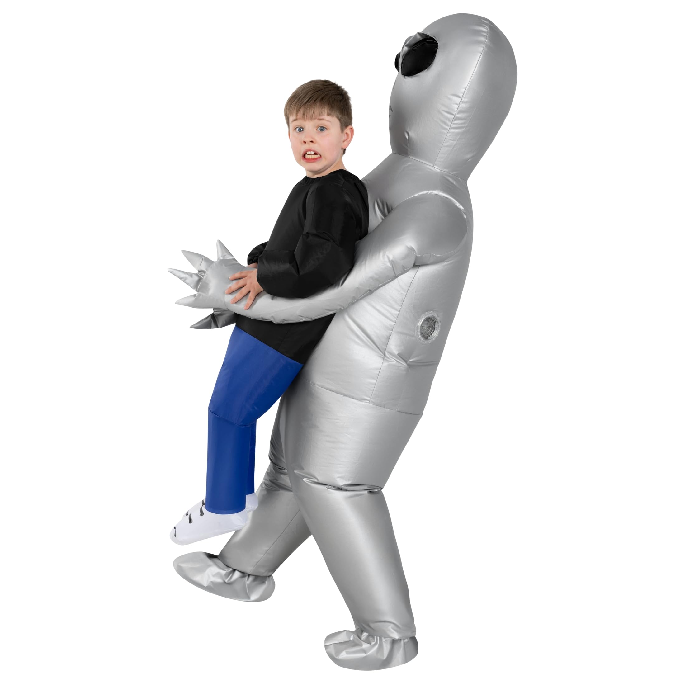 Snapklik.com : Silver Kids Alien Costume, Alien Inflatable Costumes For Boys, Halloween Costumes ...
