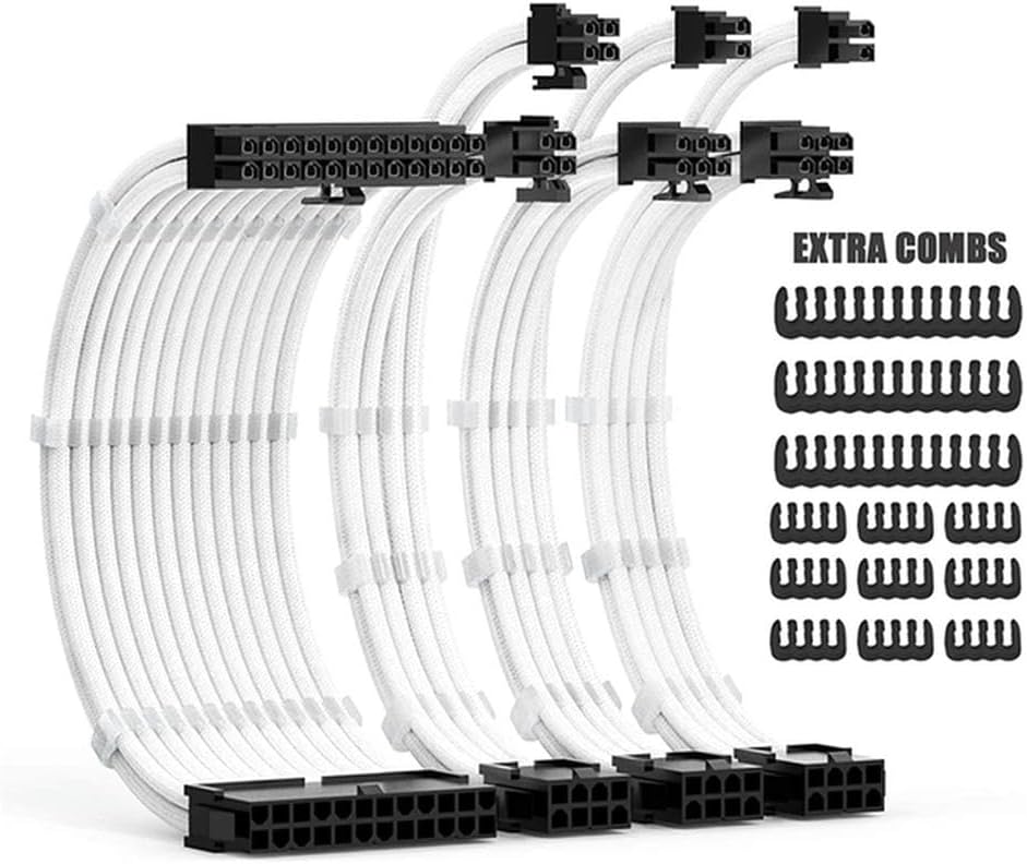 Amazon.com: YTHYTHYTH for PSU Cable Extensions Kit 30CM with Cable ...