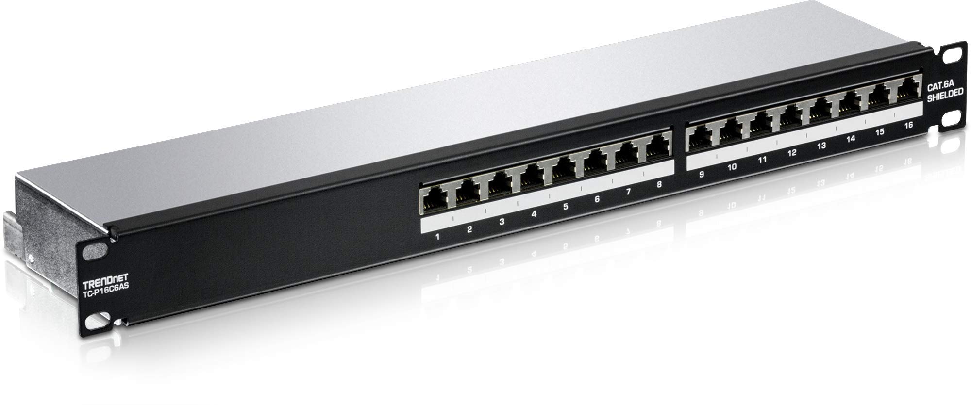 Buy TRENDnet 16-Port Cat6A Shielded 1U Patch Panel, 1000BASE-T ...