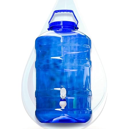 TECHVIDA Plastic Water can Dispenser Container 20 L Water Bottle ...