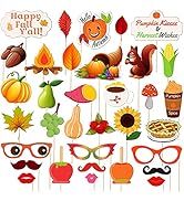 Amazon.com: KatchOn, Happy Thanksgiving Picture Props - Pack of 36 ...