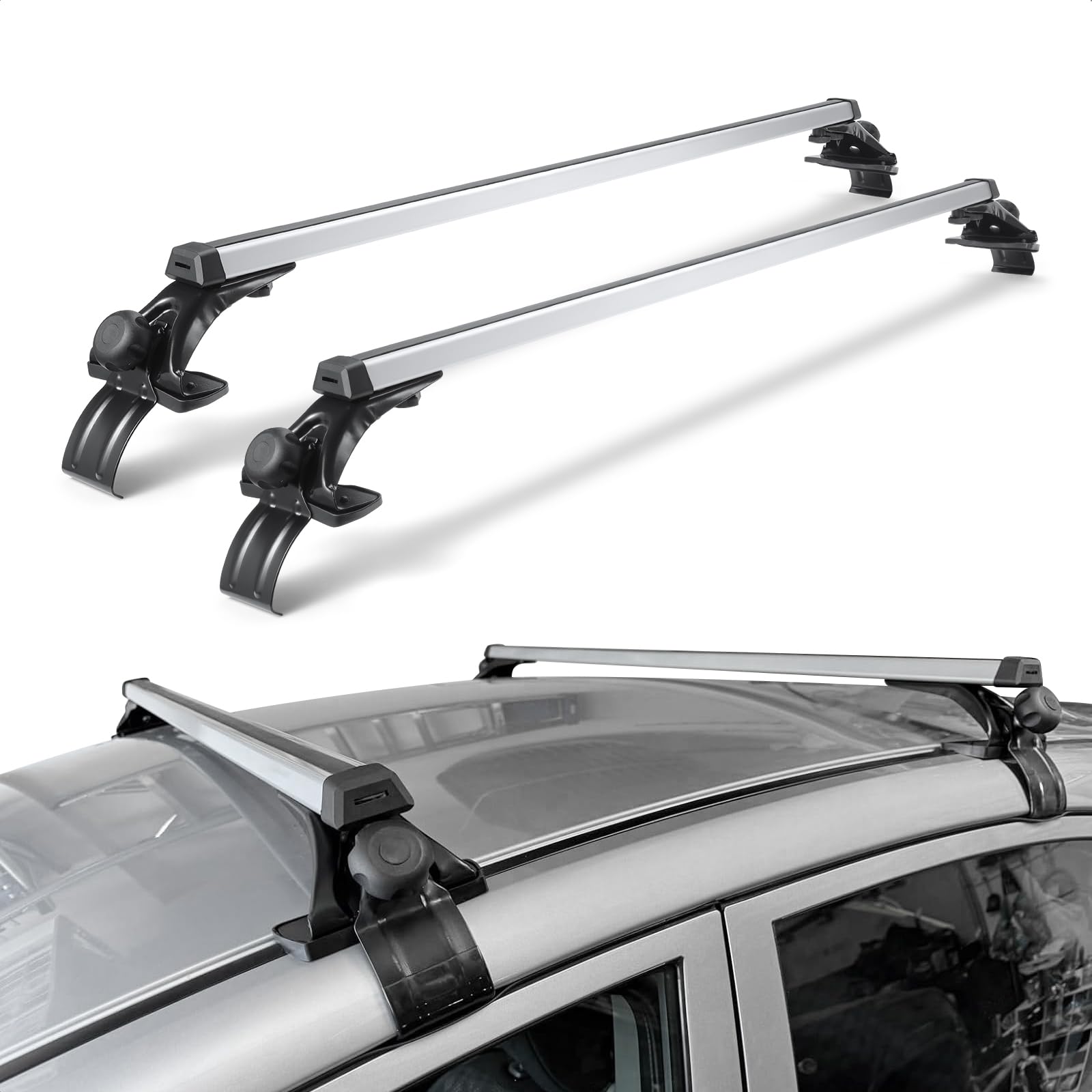 Buy 48" Universal Car Roof Rack Cross Bars, 176lbs / 80KG Load Capacity ...