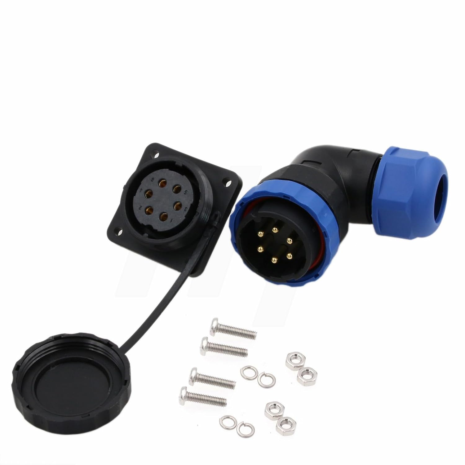 Amazon.com: HangTon HE29 6 Pin Power Waterproof Connector 25A, Quick ...