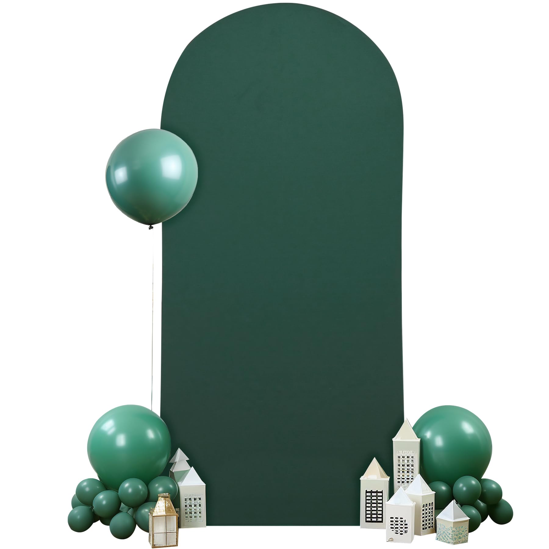 Amazon.com: 6.6FT Hunter Green Arch Backdrop Cover, Spandex Fitted ...