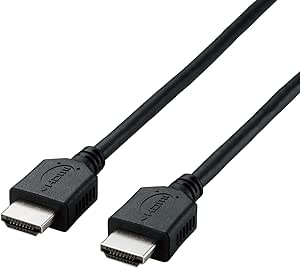 Amazon | エレコム HDMI ケーブル 5m 4K × 2K対応 ブラック DH-HD14EL50/RS | エレコム(ELECOM) | HDMIケーブル