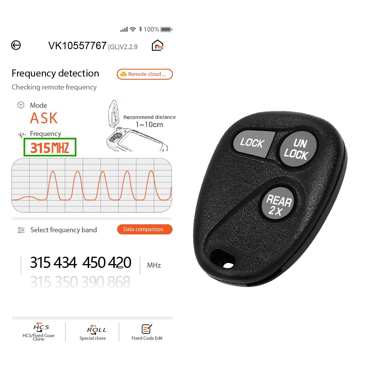 ABO0204T Compatible Fob 2 New Keyless Entry Remote Key Fobs For Part ...