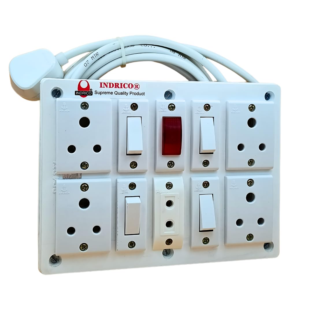 Indrico Switch Board Spike Buster Fitted With 5 Anchor Sockets ...