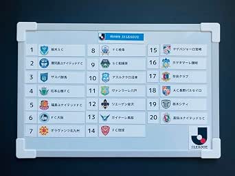 Amazon.co.jp: J3 League Standings Magnet, 2025 Season, Vertical and ...