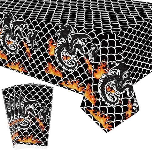 Amazon.com: Ywediim 4 Pcs Dragon Party Decorations Supplies, Waterproof ...