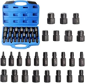 5/25Pcs Screw and Bolt Extractor Set, Premium Hex Head Multi-Spline ...