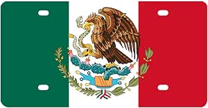 Amazon.com: Mexico Flag License Plate Frame National Emblem auto Parts ...