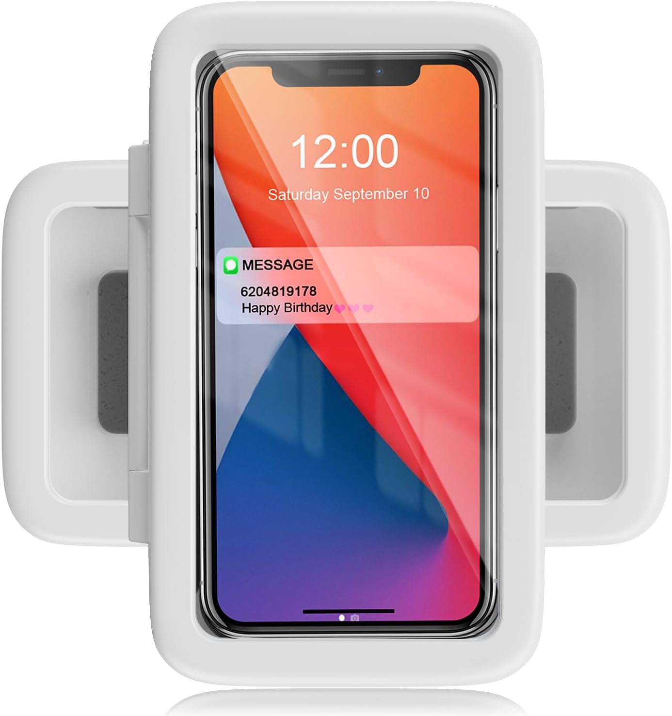 Amazon.com: LC-dolida Shower Phone Holder Waterproof, 480° Rotatable ...