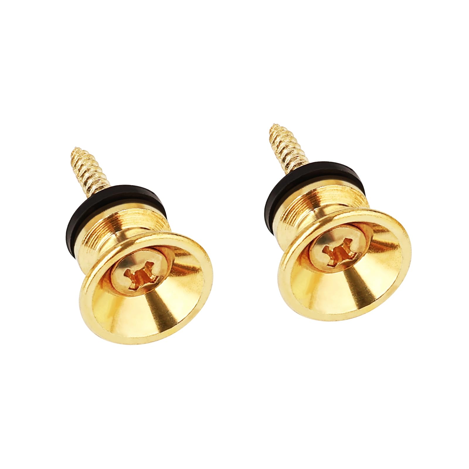 Amazon.com: Banworks Guitar Strap Buttons Metal End Pins with Mounting ...