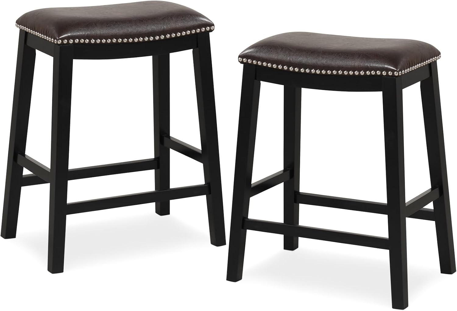 Amazon.com: ERGOMASTER Bar Stools Set of 2, 26 Inch Counter Height ...