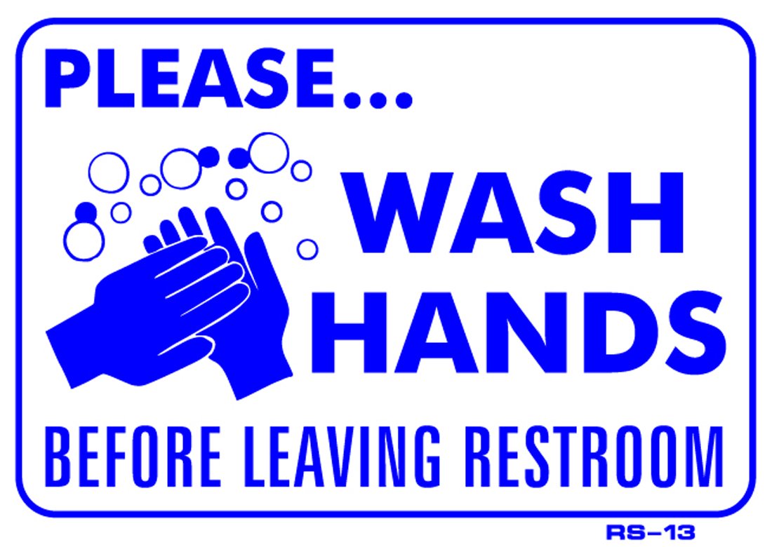 Wash Hands Sign