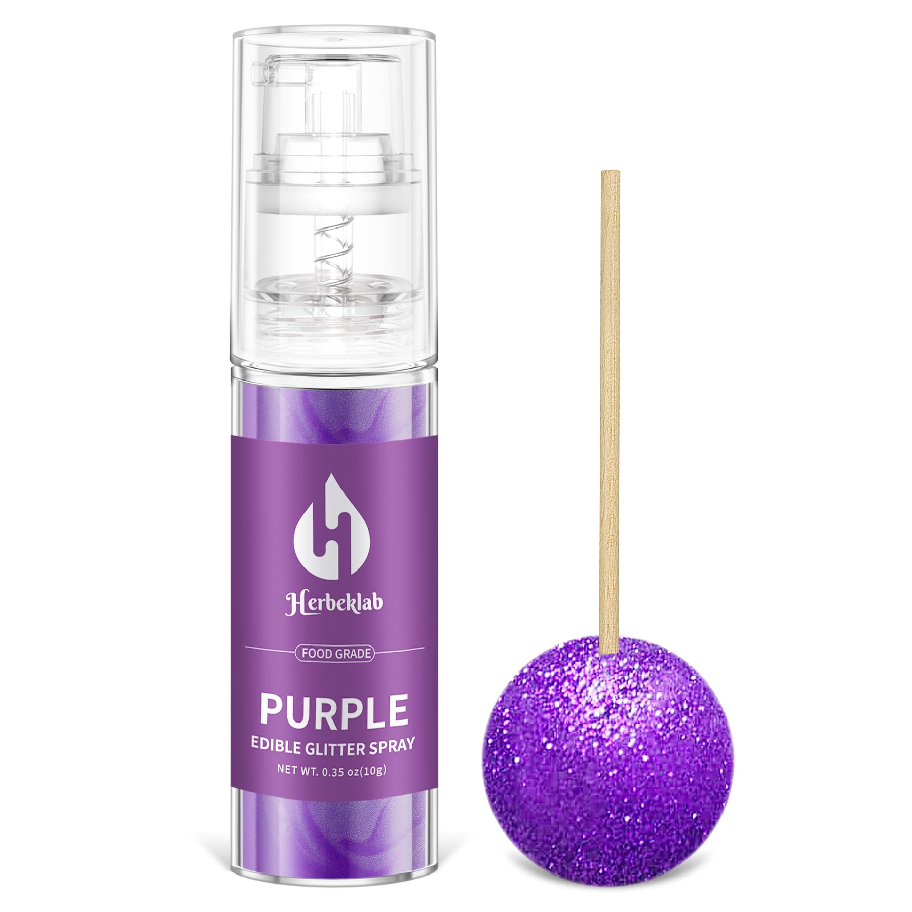 Amazon.com: Purple Edible Glitter - Edible Glitter Spray 10g Edible ...