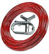 Amazon.com : Pool Cover Cable and Ratchet 100ft Plastic Coated Cable ...