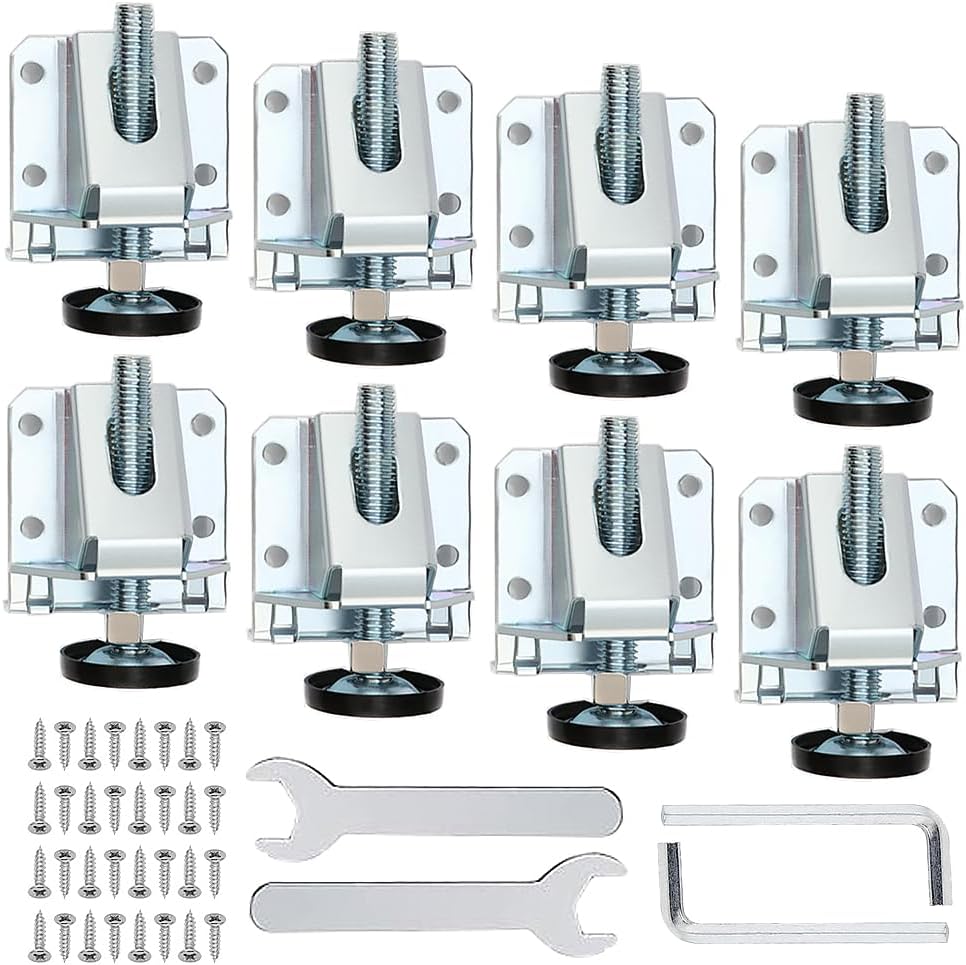 Amazon.com: 8 PCS Heavy-Duty Furniture Adjustable Leveling feet ...