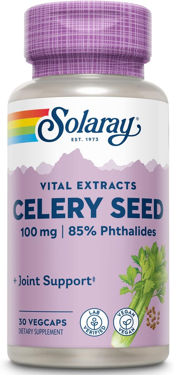Amazon.com: SOLARAY Celery Seed Extract 100 mg | 85% Phthalides ...