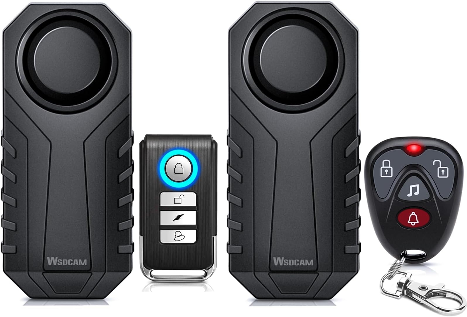 Amazon.com: WSDCAM Bike Alarm with Remote 2 Pack, 113dB Wireless Anti ...
