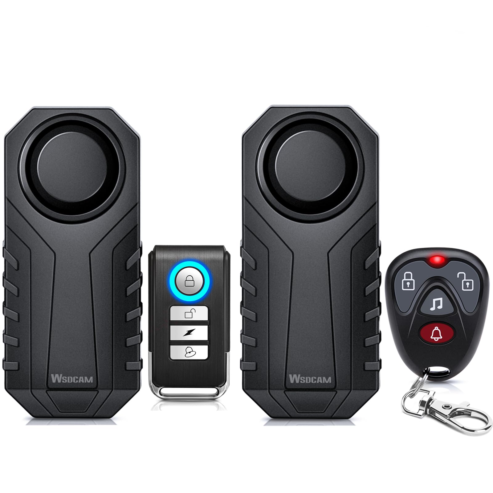 Amazon.com: WSDCAM Bike Alarm with Remote 2 Pack, 113dB Wireless Anti ...