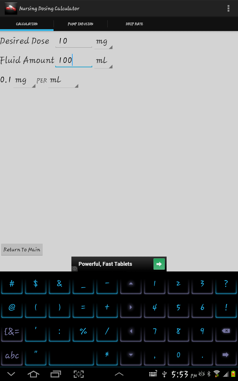 Nursing Calculator - App on the Amazon Appstore