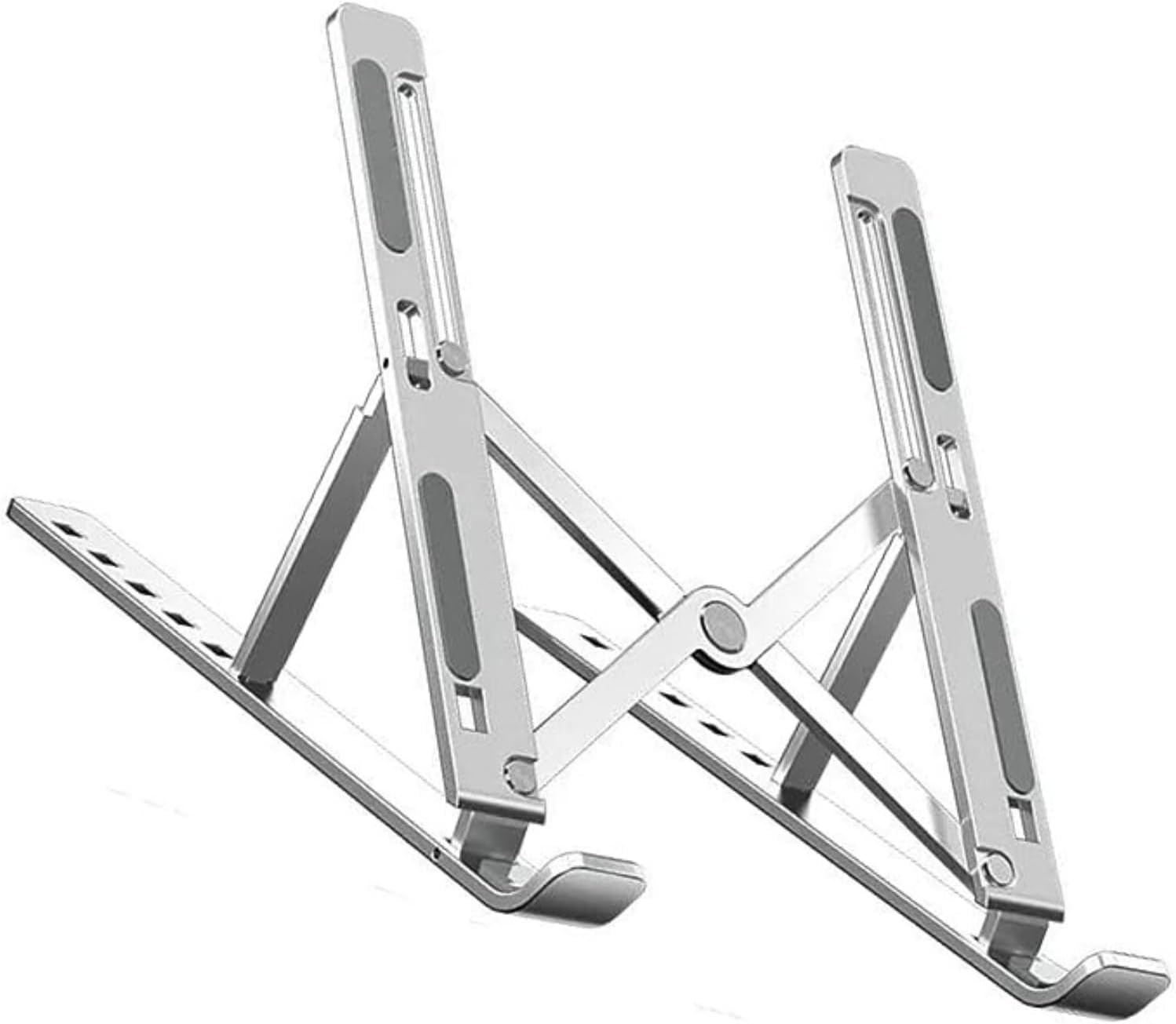 EASYFY Aluminum Laptop Stand for Desk | Fordable Sliver Laptop Stand ...