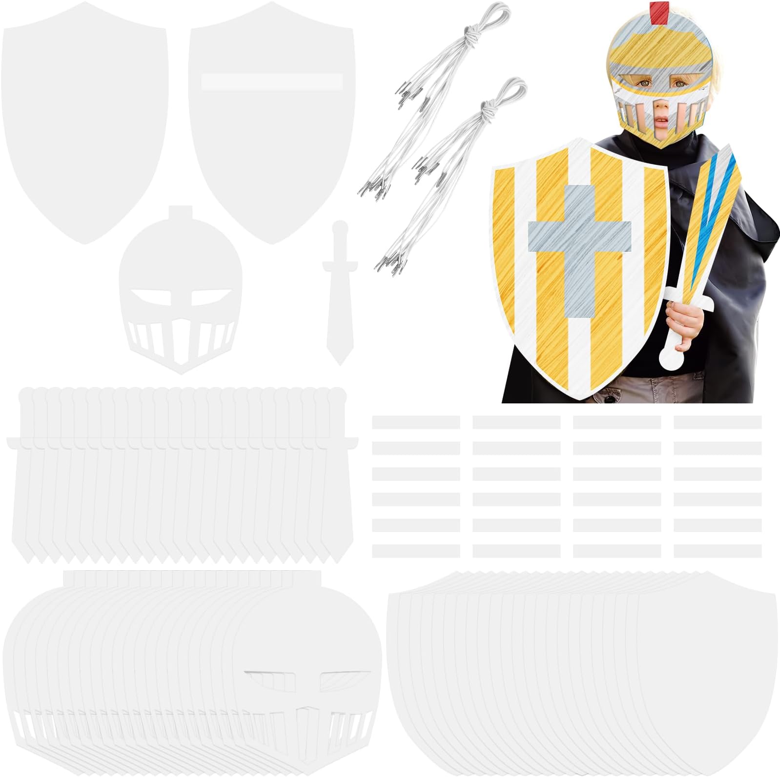 Amazon.com: Fun Express Color Your Own Knight Mask Craft Kit (Makes 12 ...