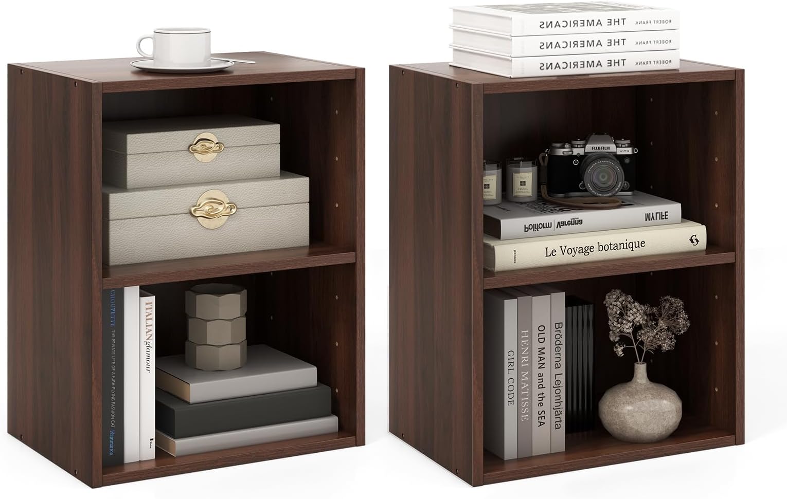 Amazon.com: IRIS USA 2-Tier Wood Storage Shelf, Gray : Home & Kitchen