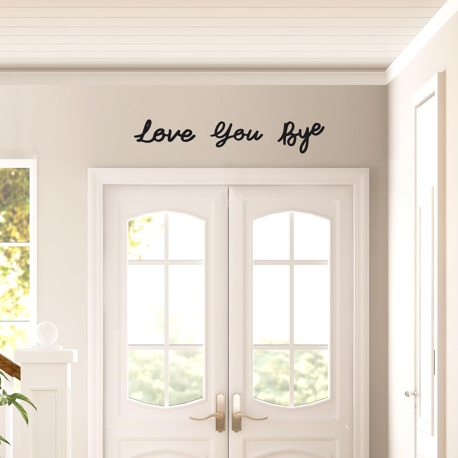 Amazon.com : Dripykiaa LOVE YOU BYE Wood Sign Home Decor Boho Decor 31. ...