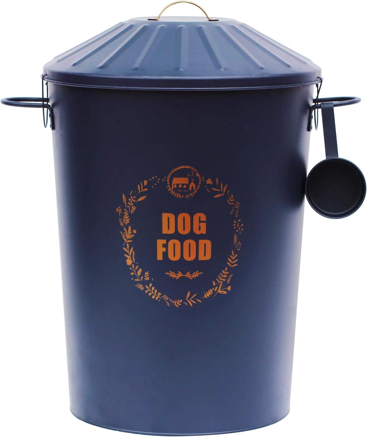Navaris Dog Food Storage - Metal Container Bin for Pet Food with ...