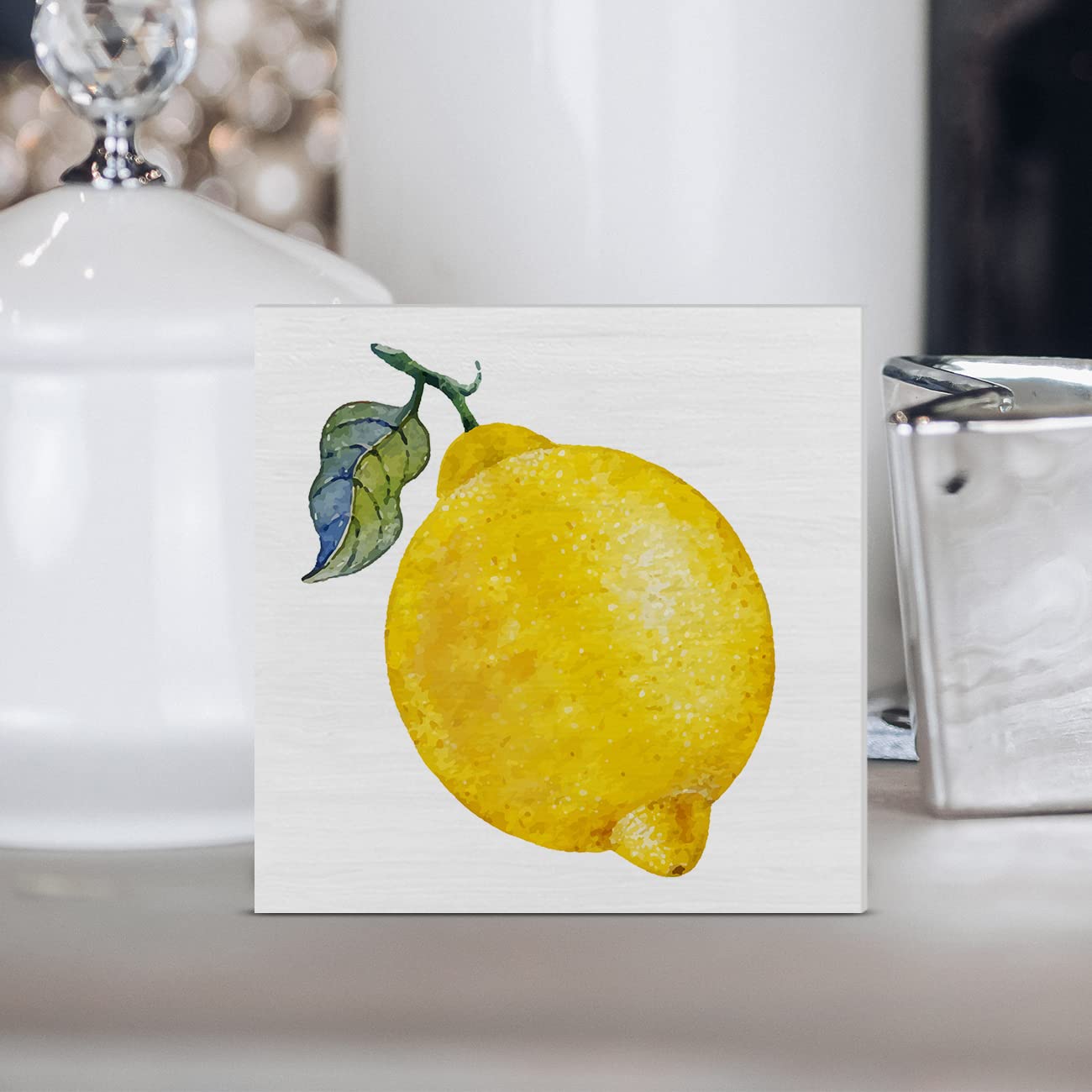 Snapklik.com : Retro Lemon Wooden Box Sign Lemon Wood Box Sign Summer ...