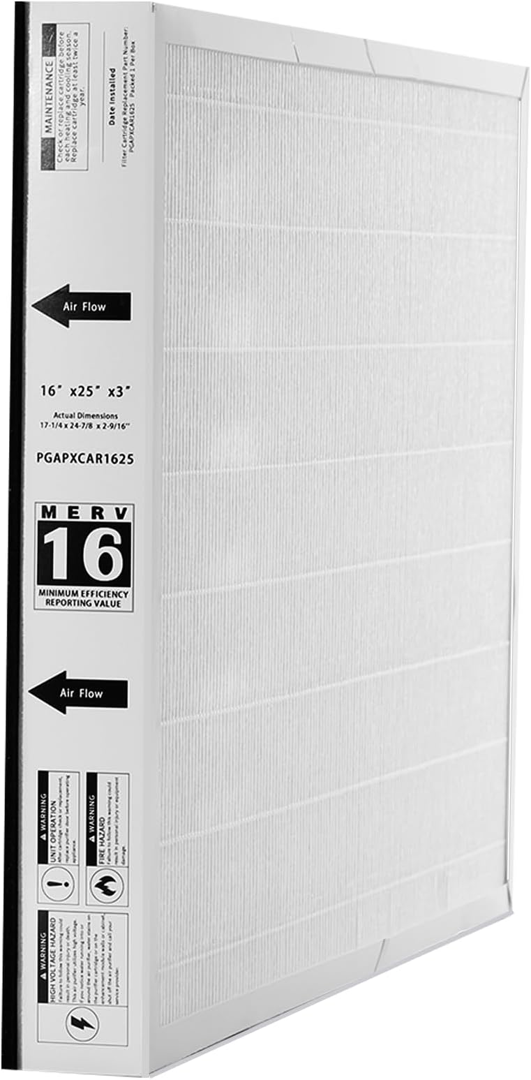 Amazon.com: Upgraded PGAPXCAR1625-A02 Merv16 Replacement Filter ...