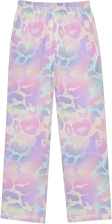 Amazon.com: ZZKKO Leopard Pastel Rainbow Neon Spots Boys Pants for Kids ...