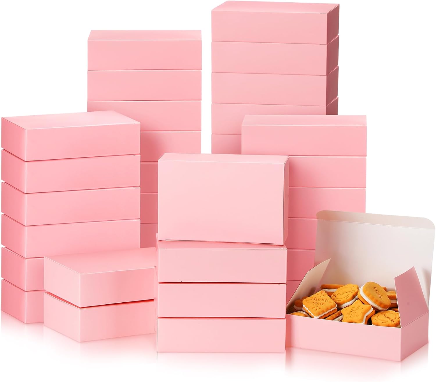 Amazon.com: FillTouch 36 Pcs Small Biscuit Boxes Bakery Boxes Cardboard ...