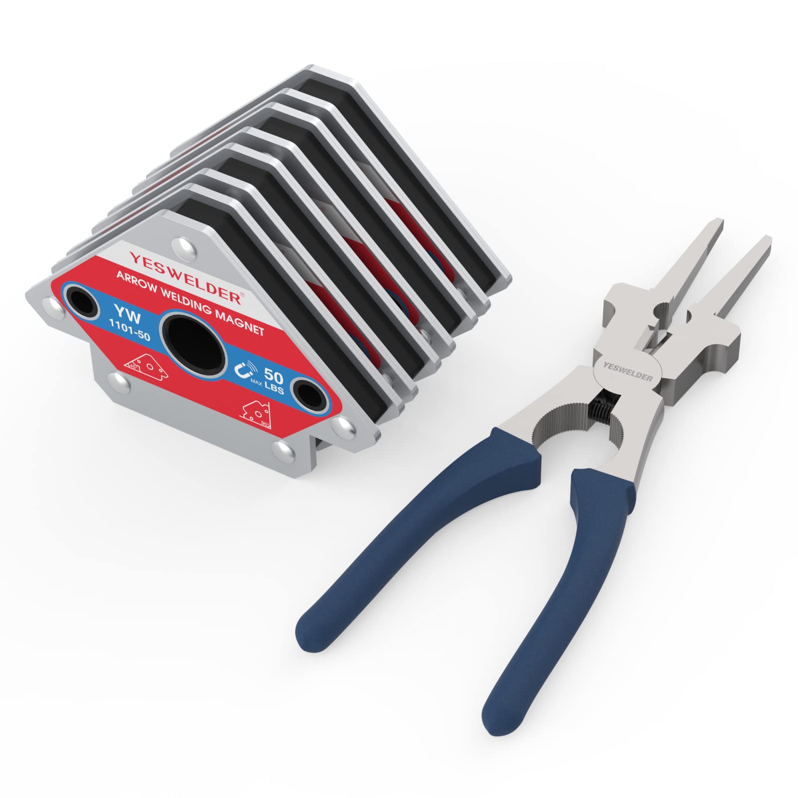 Amazon.com: YESWELDER 4 * 50LB Welding Magnet & MIG Welding Pliers ...