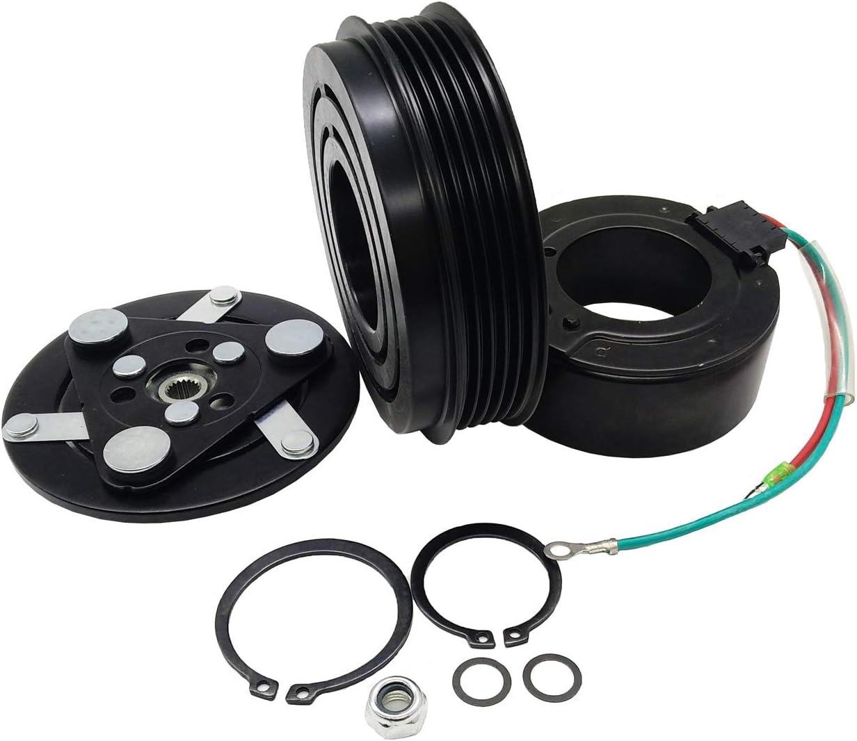 Amazon.com: Hex Autoparts A/C AC Compressor Clutch Repair Kit - Drive ...