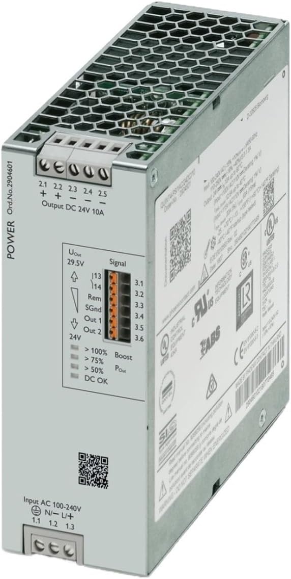 2904601 QUINT4-PS/1AC/24DC/10 Power Supply Unit : Amazon.ca: Industrial ...
