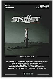 Amazon.com: WUYUART Skillet Poster Comatose Album Cover Canvas Poster ...
